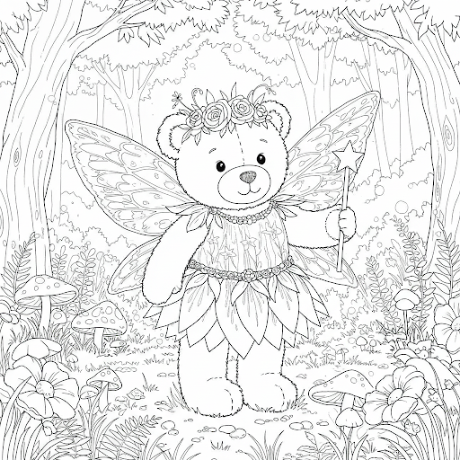 Beary Fairy in the Forest